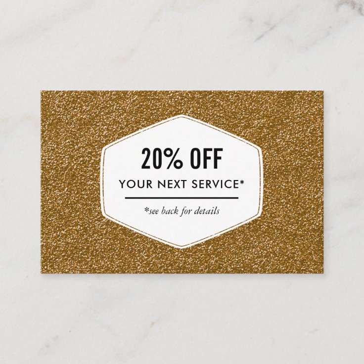 Small business promotional discount card | Zazzle