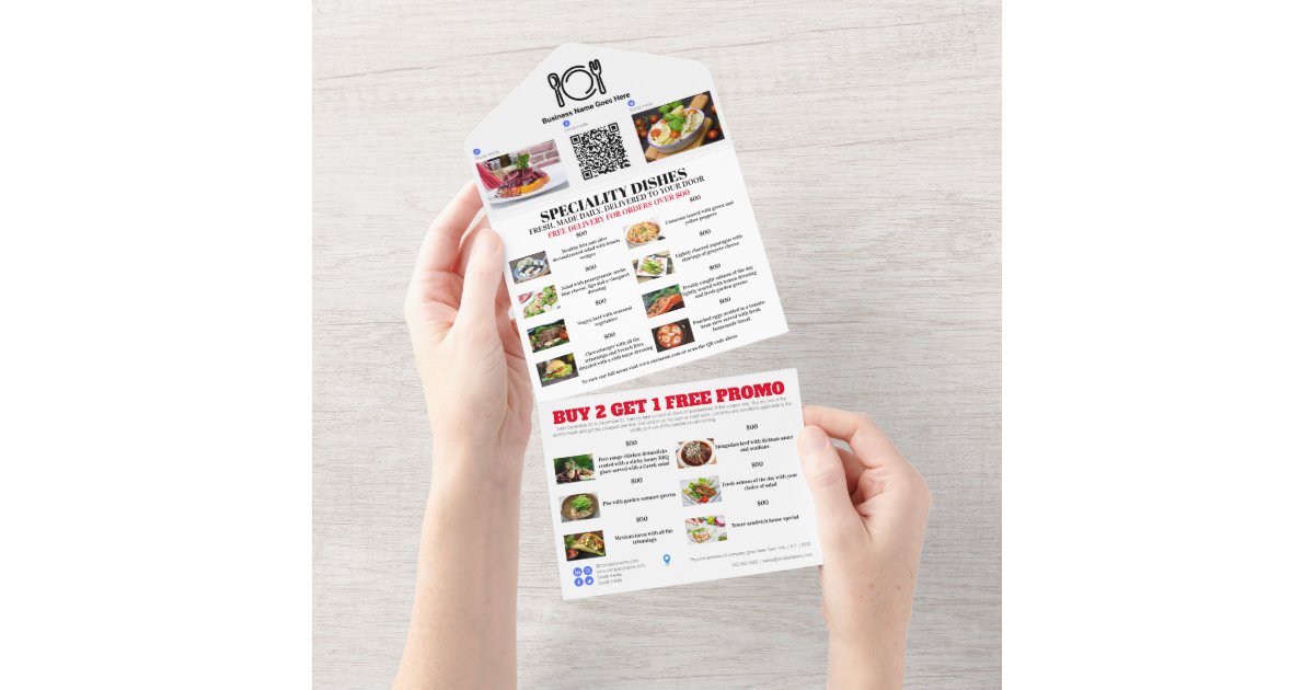 Small business promotional food ideas BOGOF logo All In One Invitation ...