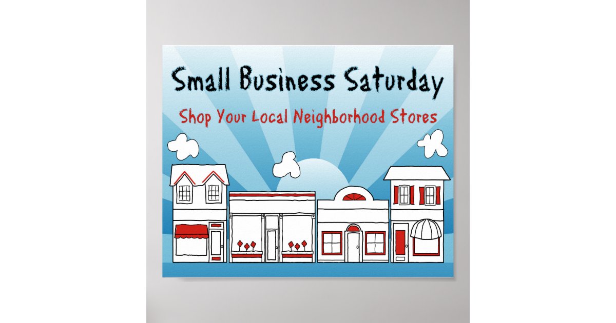 Small Business Saturday Poster | Zazzle