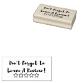 Small Business Stamp: Leave a Review Rubber Stamp | Zazzle