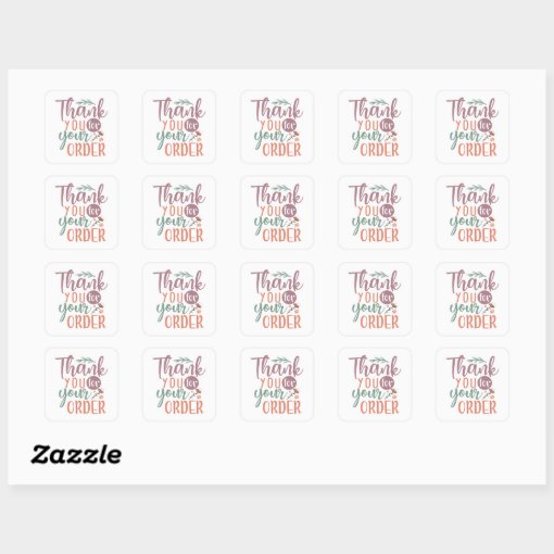 Small Business Thank You For Your Support Sticker | Zazzle