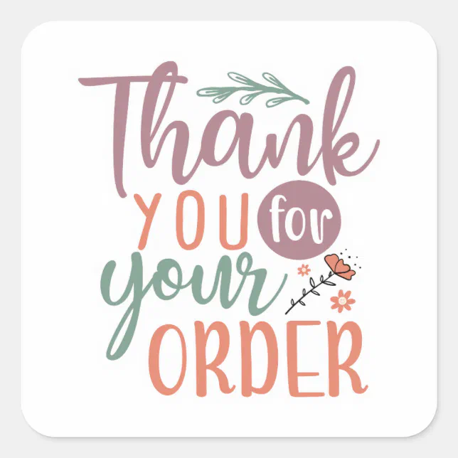 Small Business Thank You For Your Support Sticker | Zazzle