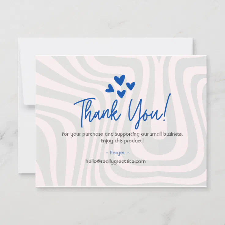 Small Business Thank You RSVP Card | Zazzle