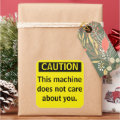 Small Caution Parody Warning Sticker | Zazzle