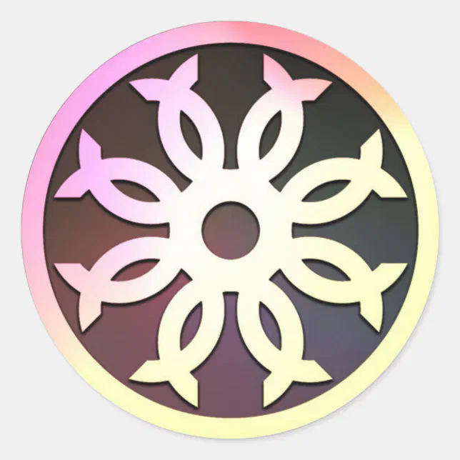 Small CoC Crest (Colorful) Classic Round Sticker | Zazzle