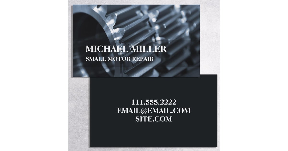 Small Engine Repair Business Card | Zazzle