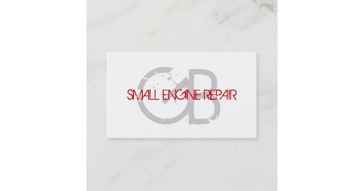 Small Engine Repair Business Cards | Zazzle