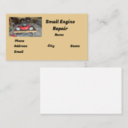 Small engine repair shop business card | Zazzle