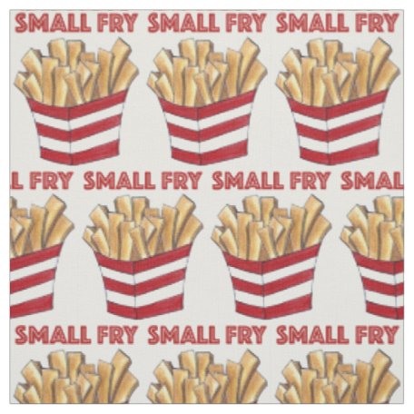 French Fries Pattern Fabric | Zazzle