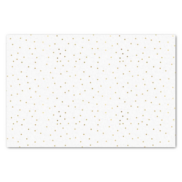 Small Gold Tone Polka Dot Tissue Paper | Zazzle.com
