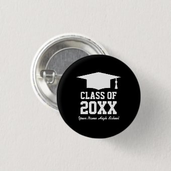 Small graduation party pin buttons for graduates | Zazzle