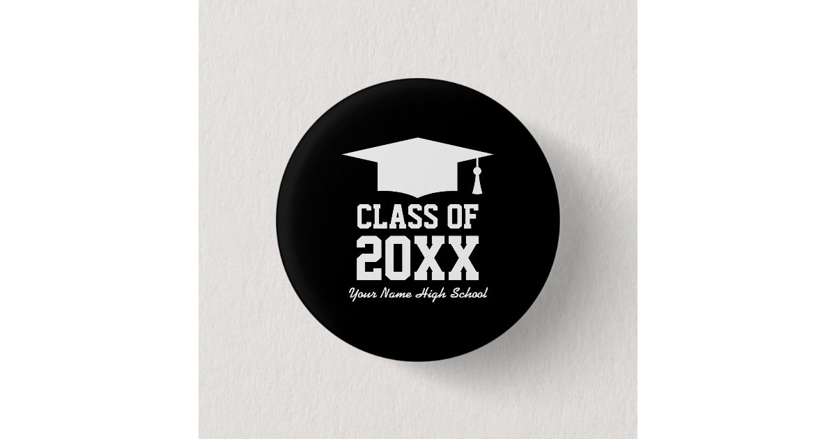 Small graduation party pin buttons for graduates | Zazzle