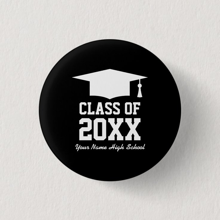 Small graduation party pin buttons for graduates | Zazzle