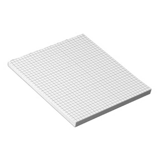 Small Graph Paper Note Pad | Zazzle