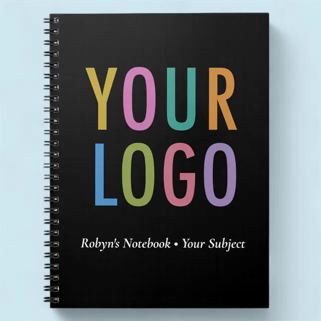 Small Personalized Notebook Custom Business Logo | Zazzle