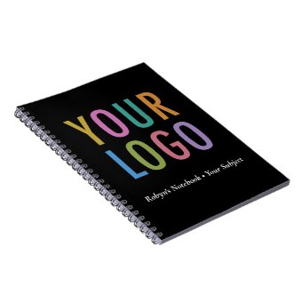 Small Personalized Notebook Custom Business Logo | Zazzle