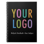 Small Personalized Notebook Custom Business Logo | Zazzle