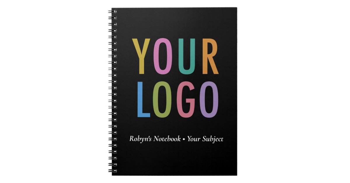 Small Personalized Notebook Custom Business Logo | Zazzle
