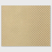 Small Polka Dots Kraft Gold Elegant Minimal Wrapping Paper | Zazzle