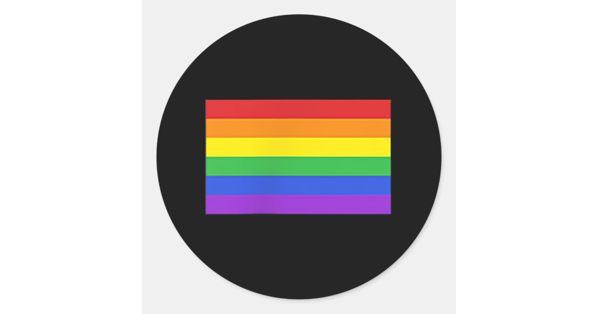 Small Pride Flag Subtle Pride Rainbow Month Classic Round Sticker | Zazzle