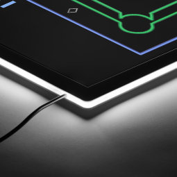 Small Rectangular Man Cave Billiards Pool LED Sign | Zazzle