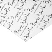 Small Script Business Name & Website Packaging Tissue Paper | Zazzle