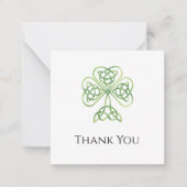Small Thank You Irish Celtic Knot Funeral Note Card | Zazzle