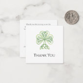 Small Thank You Irish Celtic Knot Funeral Note Card | Zazzle