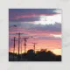 Small Town Sunset Square Business Card | Zazzle