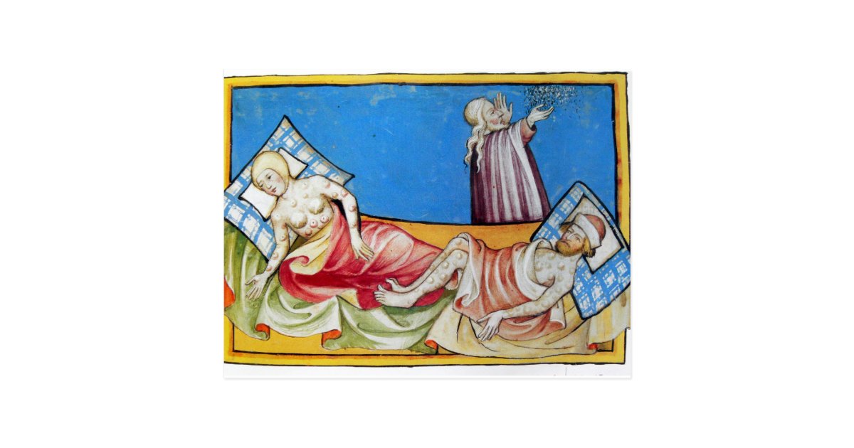 Smallpox in the Middle Ages Postcard | Zazzle.com