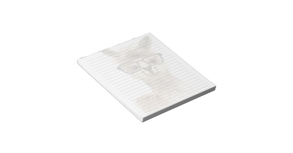 Smart Alpaca Notepad | Zazzle