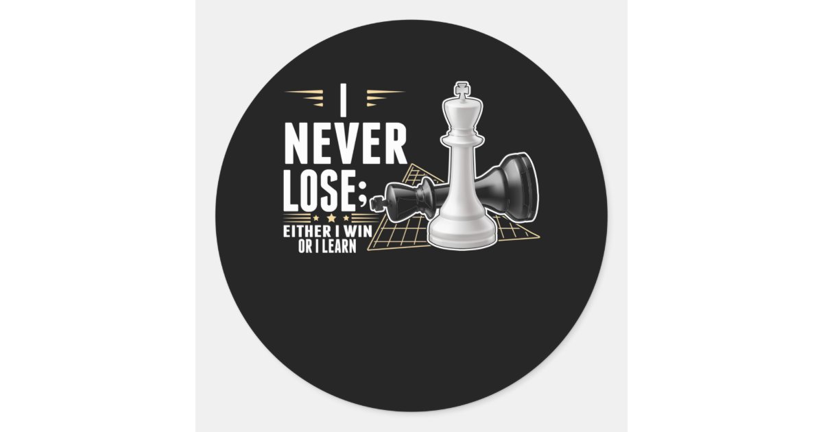 Smart Chess Player Intelligent Board game Classic Round Sticker | Zazzle