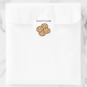 Smart Cookie Classic Round Sticker | Zazzle