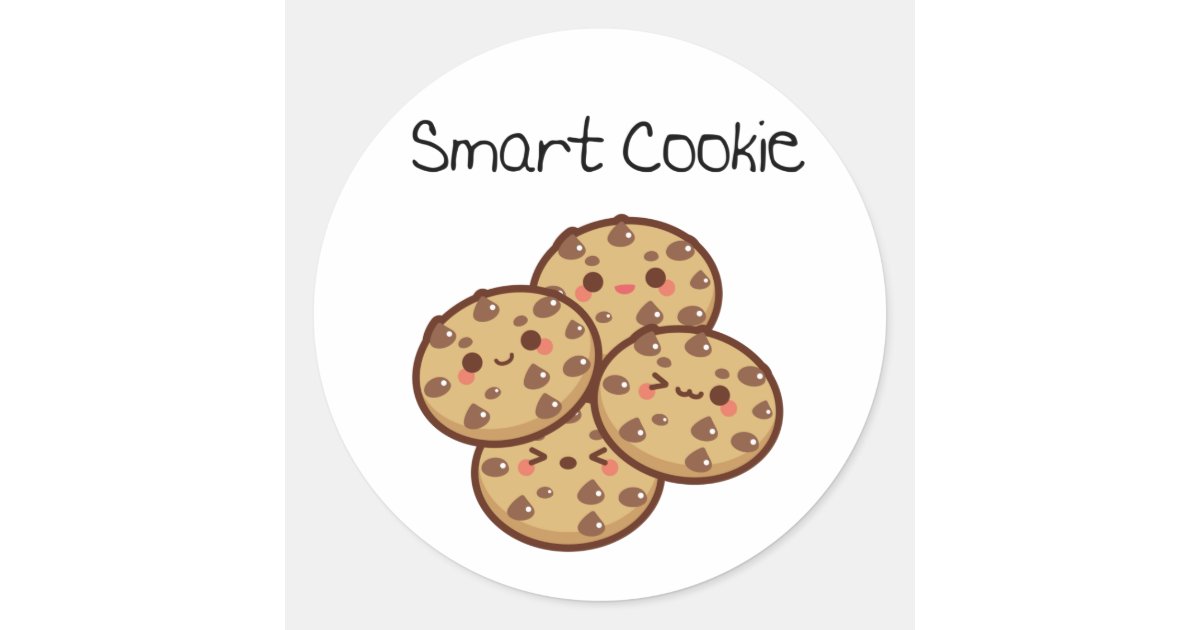 Smart Cookie Classic Round Sticker | Zazzle