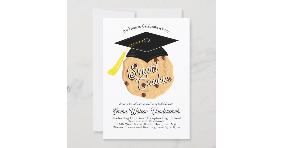 Smart Cookie Graduation Party Invitation | Zazzle