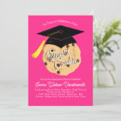 Smart Cookie Graduation Party Invitation Pink | Zazzle