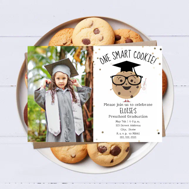 Smart Cookie Photo Classroom Graduation Card | Zazzle