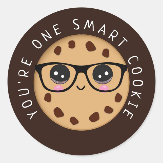 Smart Cookie Teacher Student Reward Classic Round Sticker | Zazzle