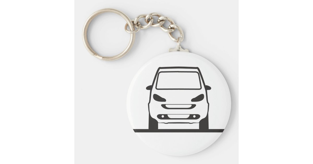 Smart Fortwo Front Keychain | Zazzle