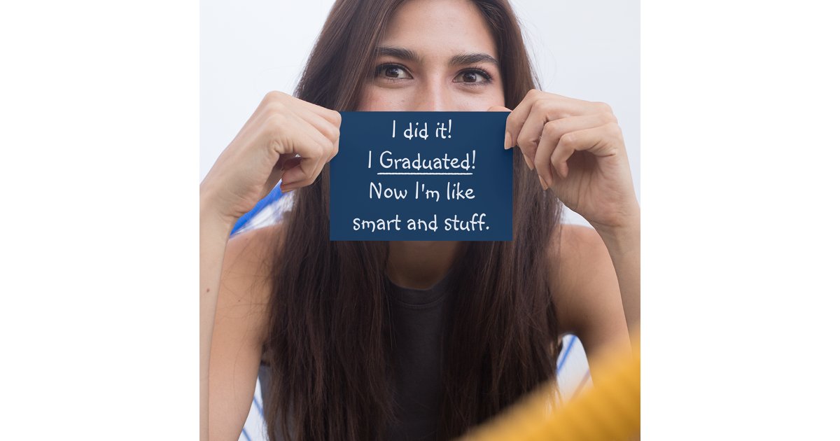 Smart Grad Funny Graduation Party Invitation Card | Zazzle