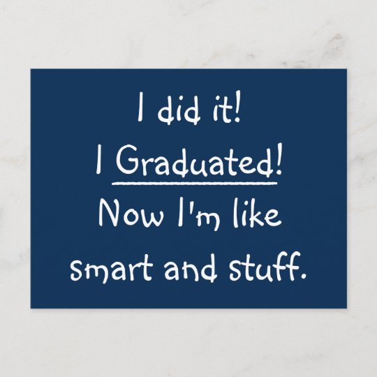 Smart Grad Funny Graduation Party Invitation Card | Zazzle.com