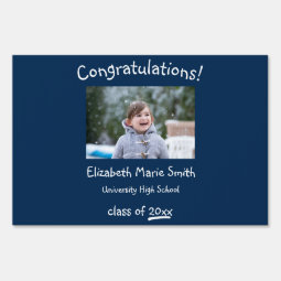 Smart Graduate Funny Graduation Congratulations Sign | Zazzle
