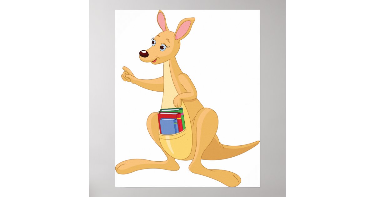 Smart Kangaroo Poster | Zazzle