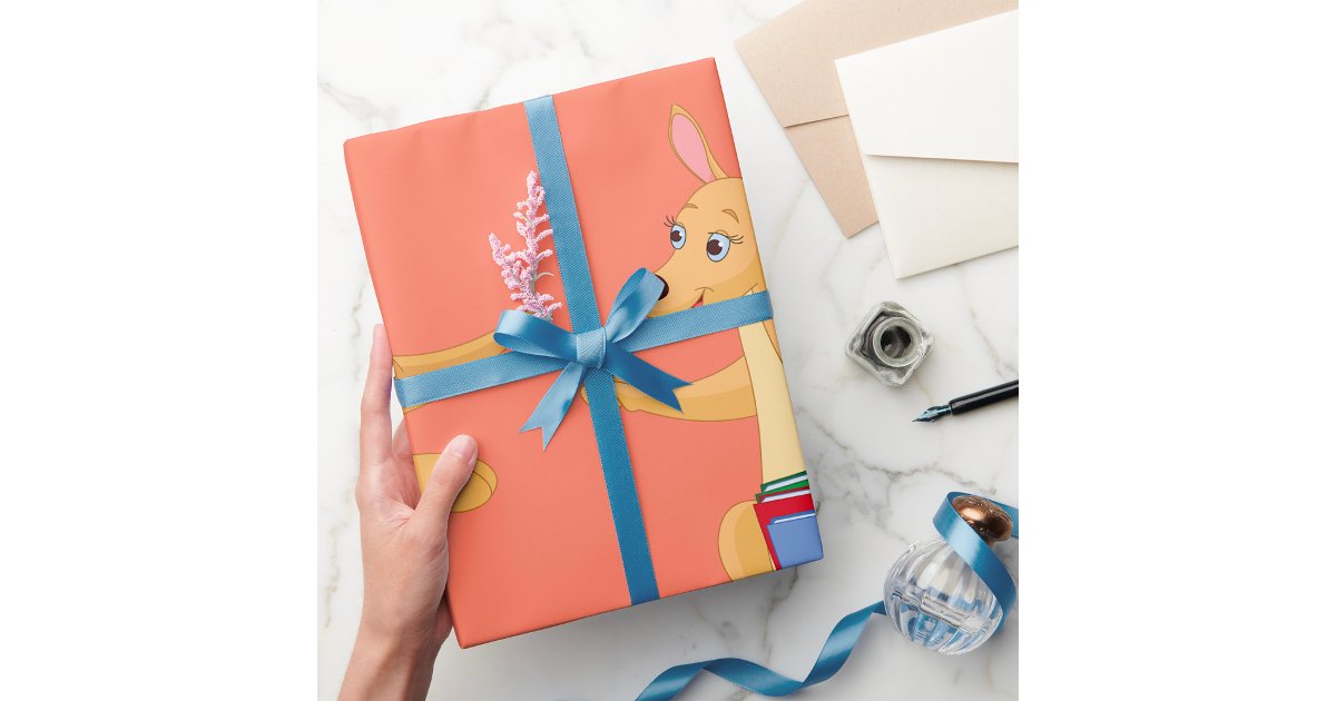 Smart Kangaroo Wrapping Paper | Zazzle