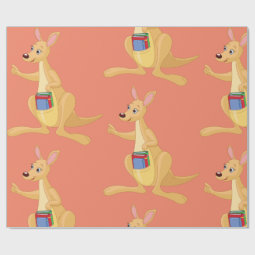 Smart Kangaroo Wrapping Paper | Zazzle