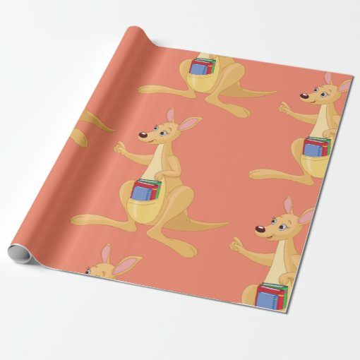 Smart Kangaroo Wrapping Paper | Zazzle