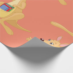 Smart Kangaroo Wrapping Paper | Zazzle