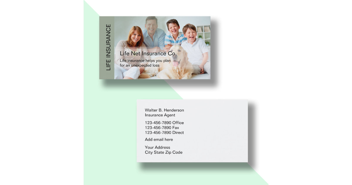 Smart Life Insurance Business Card | Zazzle
