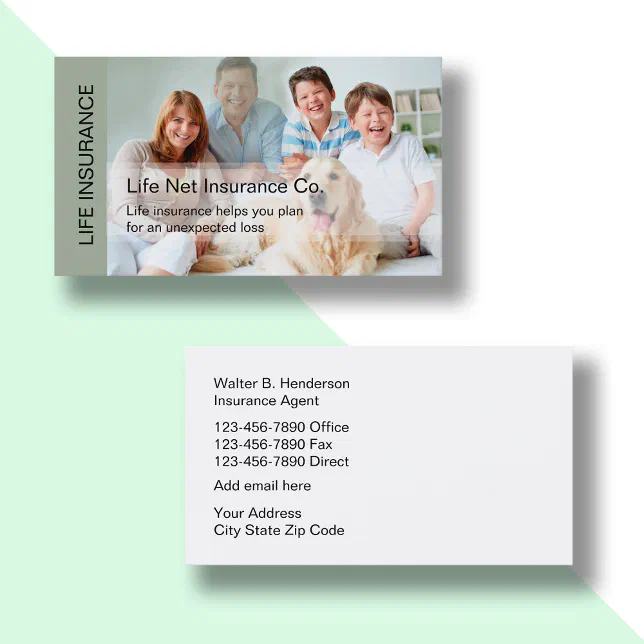 Smart Life Insurance Business Card | Zazzle