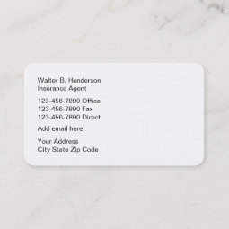 Smart Life Insurance Business Card | Zazzle
